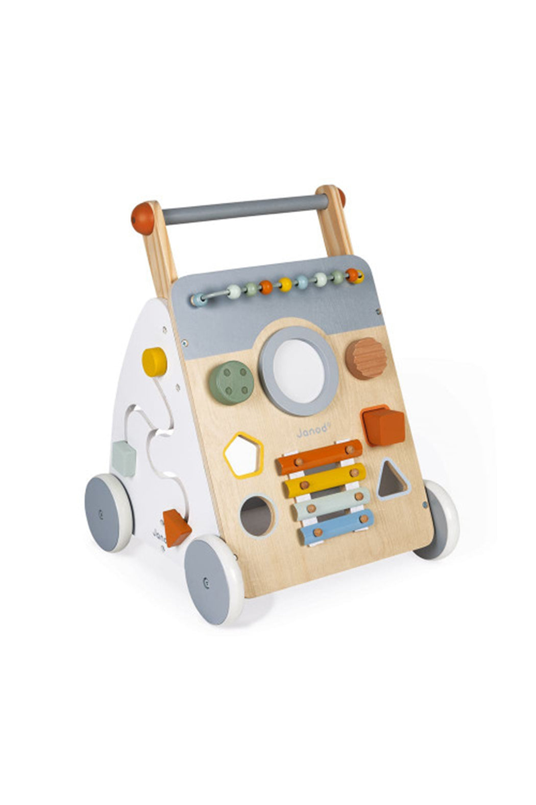 Janod Sweet Cocoon Wooden Multi-Activity Walker – Hopscotch Kids