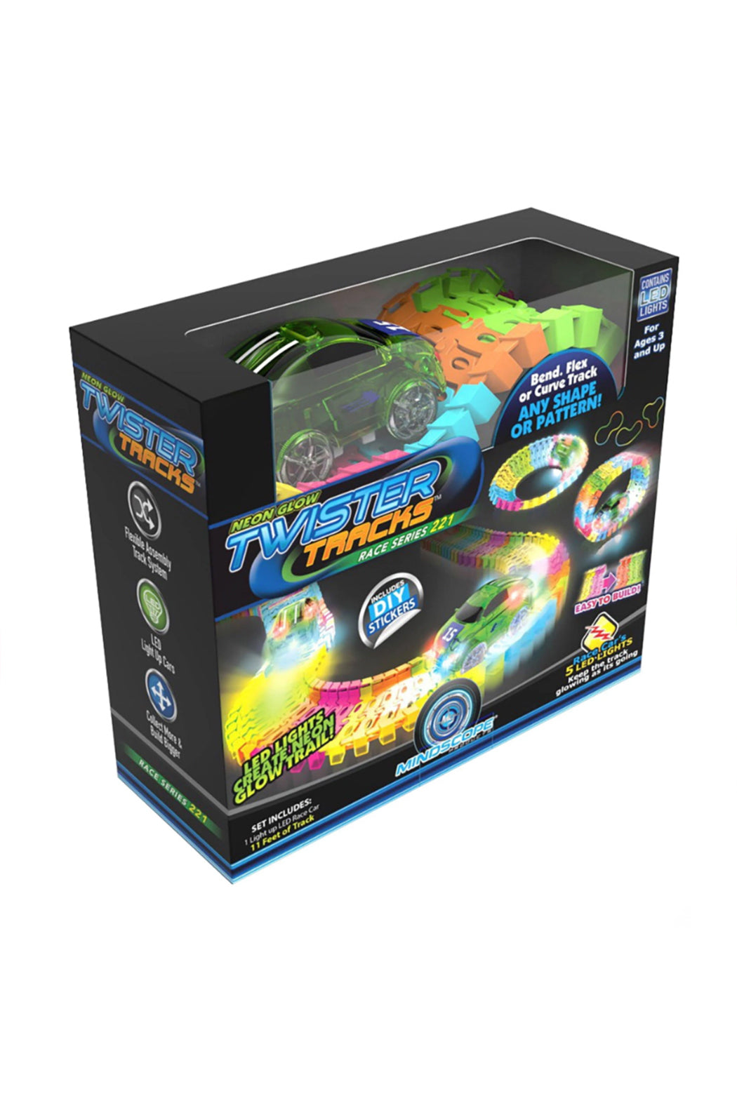 Mindscope Neon Glow Twister Tracks Race Series 221 – Hopscotch Kids OR