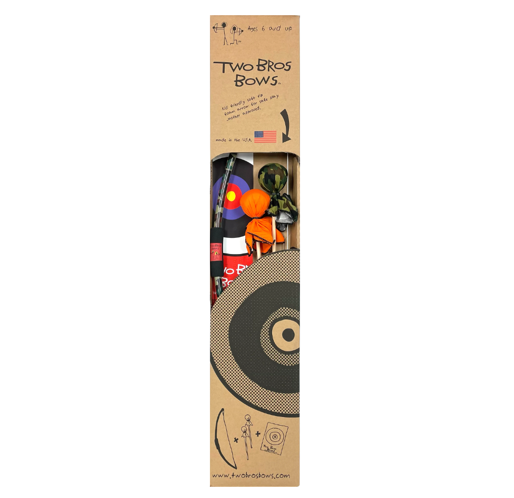 Two Bros Bows Bow & Arrow Set - Camo Bow/Camo & Orange Arrows ...