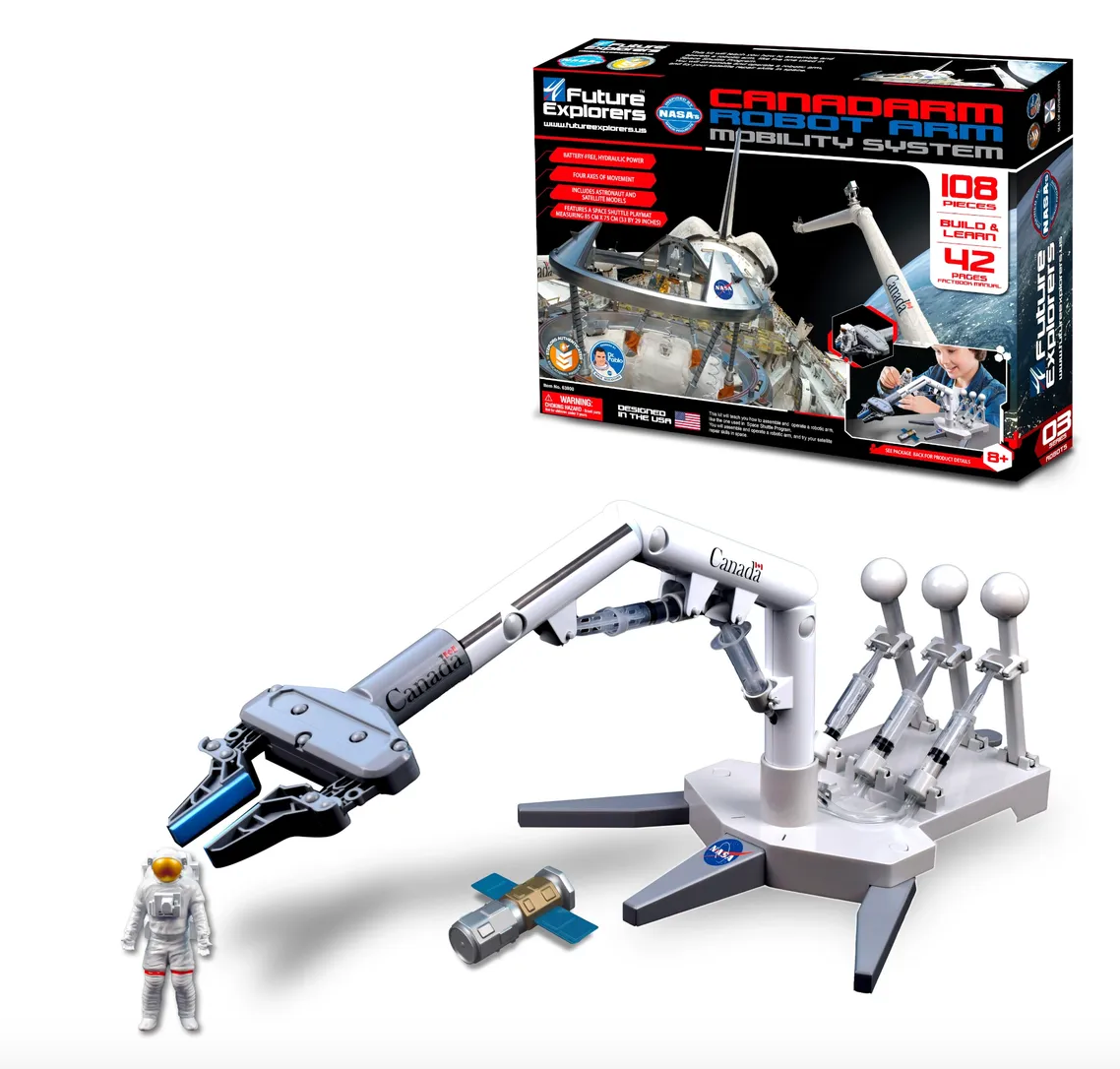 Mukikim NASA Canadarm Robot Arm Mobility System – Hopscotch Kids OR