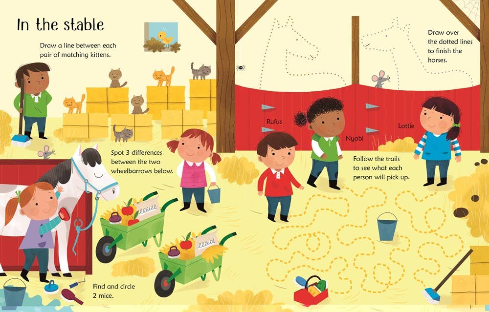 Wipe-Clean Horse and Pony Activities : Usborne – Hopscotch Kids