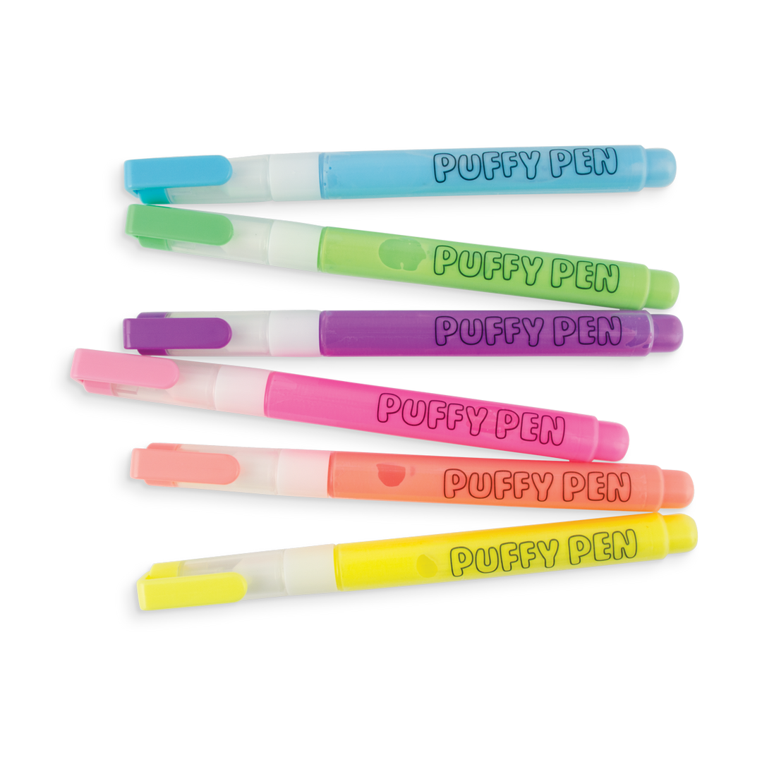 Ooly Magic Puffy Neon Pens - Set of 6 – Hopscotch Kids